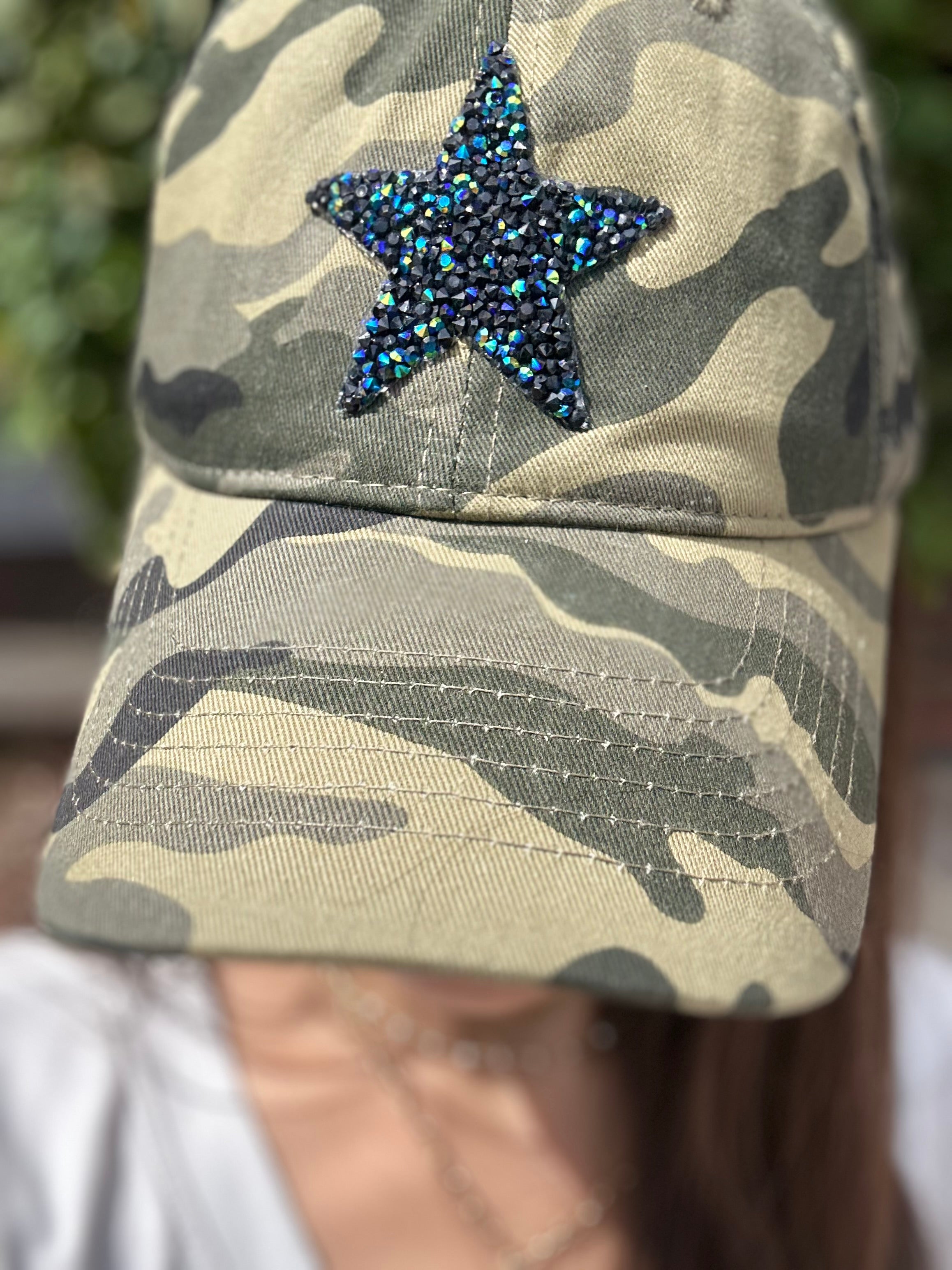 Camo Star Baseball Hat – Bolufe Boutique