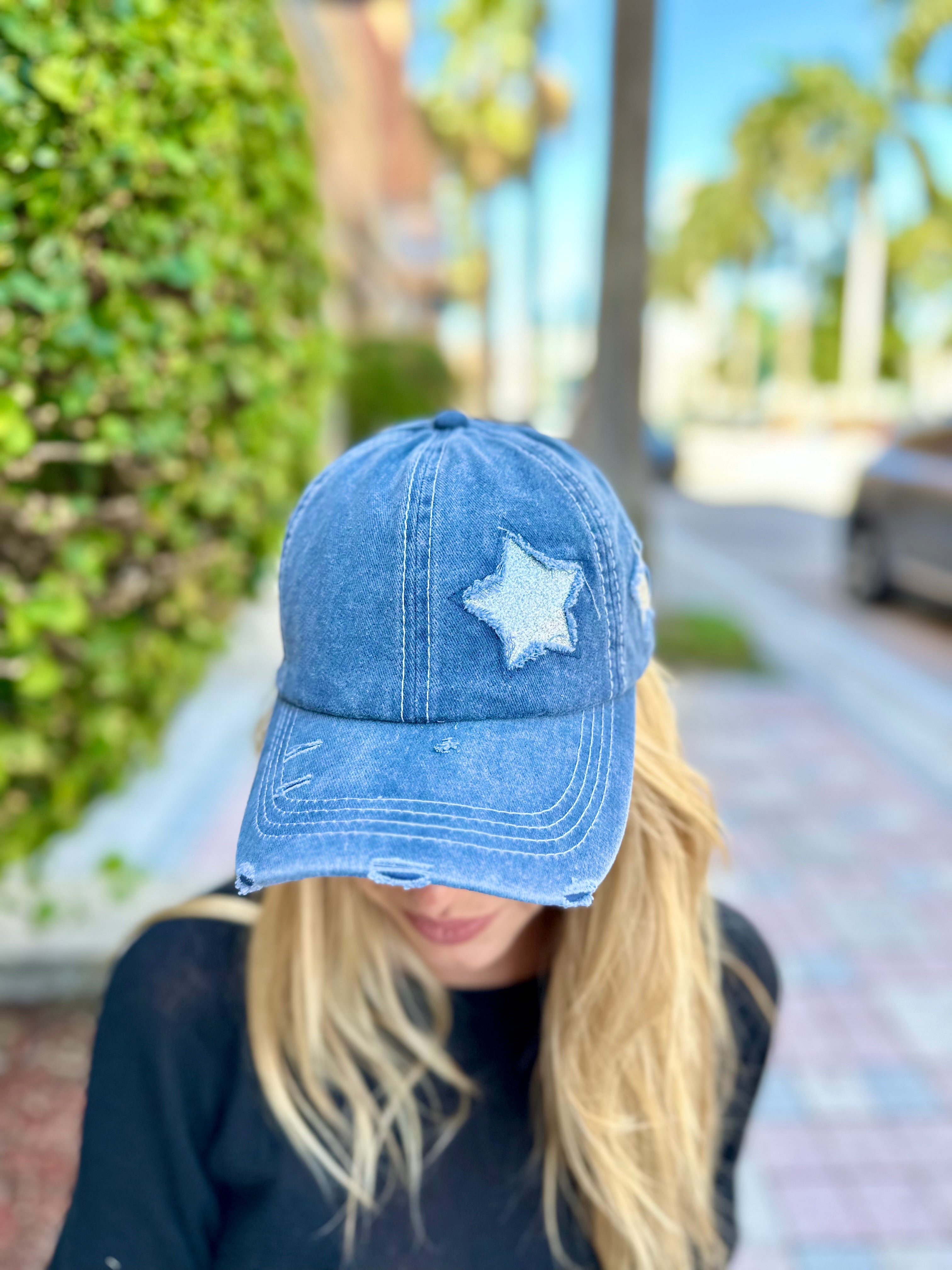 Glitter Star Baseball Hat – Bolufe Boutique